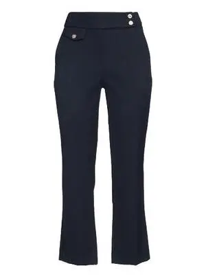 Seductive Straight-Leg Crepe Pants Navy
