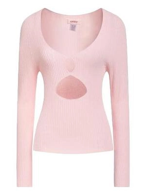 KONTATTO Ribbed-knit Sweater - Pink
