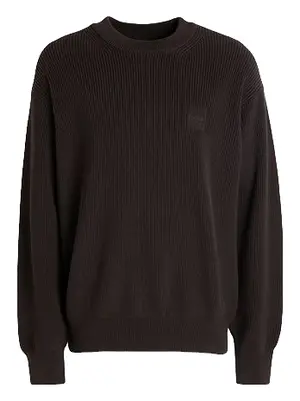 BOSS Boss Cotton Crewneck Sweater Brown