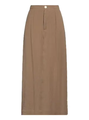 ALYSI Maxi Flared Skirt - Beige