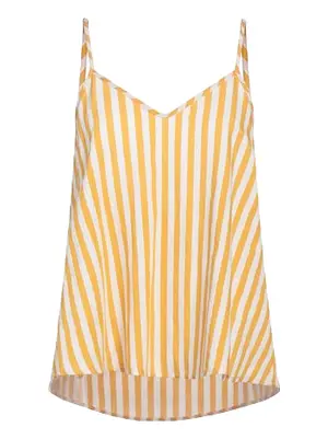 SHIRTAPORTER Striped Viscose Camisole - Yellow