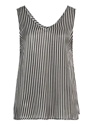 SHIRTAPORTER SHIRTAPORTER Striped Satin Top