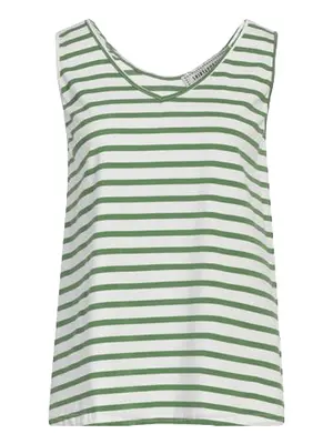 SHIRTAPORTER Striped Jersey Top - Green