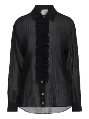 ALYSI ALYSI Light Cotton Ruched Shirt