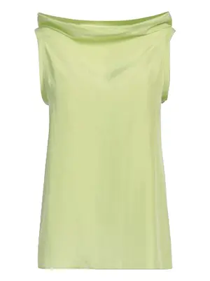 ALYSI Light Silk Top - Green