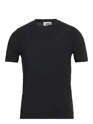 Alpha Studio T-shirt Size Cotton, Elastane - Black