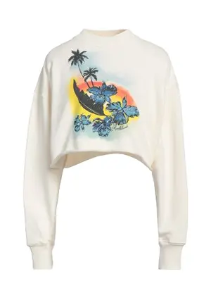 MSGM Cotton Terry Sweatshirt - White