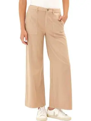 THREADS 4 THOUGHT Threads 4 Thought Pamela Stretch Twill Wide Leg Pants Chai