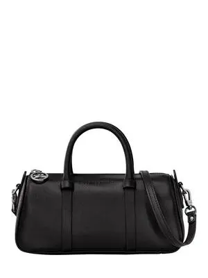 Longchamp Small Leather Bowling Bag - Black