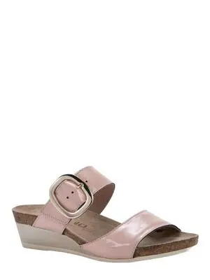 Naot Magic Wedge Sandal - Rose Patent Leather