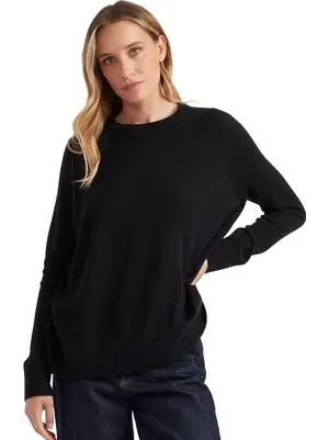 Chinti & Parker Pure Cashmere Slouchy Sweater - Black