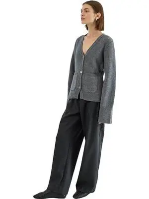 Almina Concept V-neck Cardigan - Grey