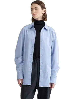 Almina Concept Oversized Shirt - Periwinkle Blue
