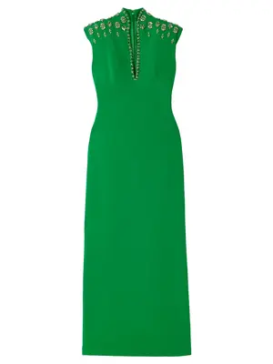 Sabina Bilenko Heather Crystal-embellished Gown - Green
