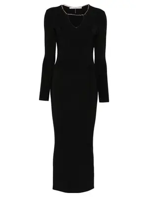Alexander Wang Plate Chain-detailed Maxi Dress - Black