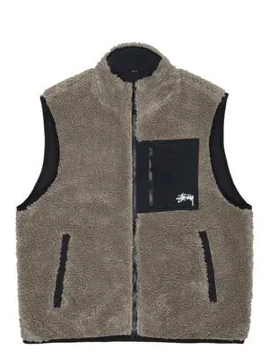 StÜssy Sherpa Reversible Vest - Multicolor