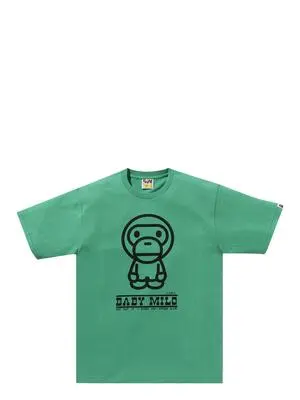 A BATHING APE Classic Baby Milo Tee 'green' Green