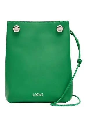 Loewe Pebble Pouch Bucket Bag - Brtgrn