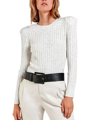 AS By DF Kelly Shoulder Top - White