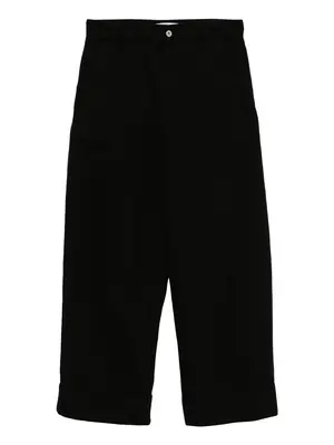 JW Anderson High-waisted Wide Leg Trousers - Black