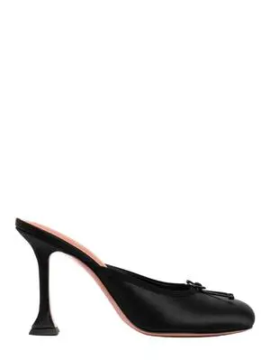 Amina Muaddi 95mm Lila Mules - Black