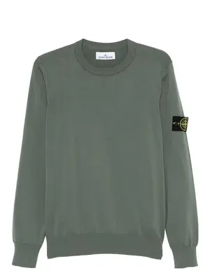 Stone Island Compass Badge Sweater - Green