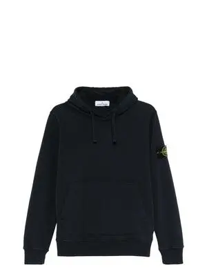 Stone Island Compass Badge Hoodie - Blue