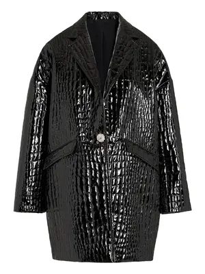 GIAMBATTISTA VALLI Giambattista Valli Crocodile-Embossed Coat
