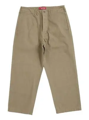 Supreme Washed Herringbone Chino Pant - Khaki