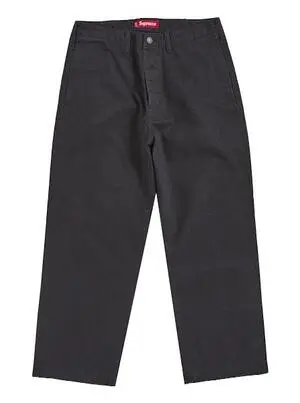 Supreme Washed Herringbone Chino Pant - Black