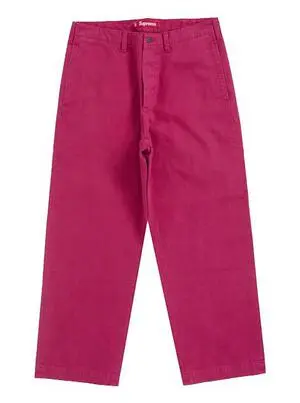 Supreme Washed Herringbone Chino Pant - Dusty Pink