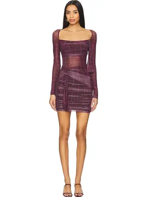 AFRM Kylie Mini Dress - Twisted Plaid