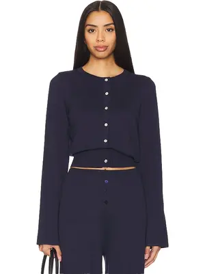 SNDYS X August Button Up Top - Navy