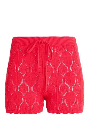 VICOLO Knitted Shorts - Red