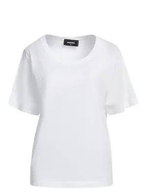 Dsquared2 Jersey T-shirt With Appliqués - White