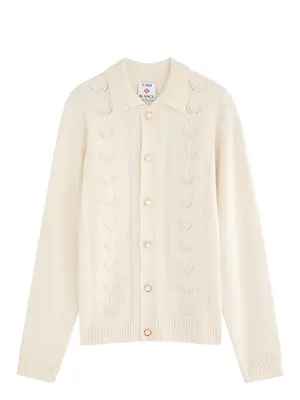 CASABLANCA CASABLANCA Laurel Embellished Wool Cardigan