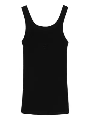 BASERANGE Heart Tank Top - Black