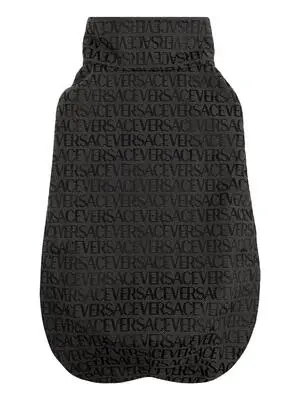 Versace Allover Dog Raincoat - Black