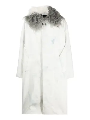 PER GÖTESSON Shearling-collar Coat - White