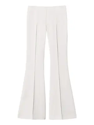 TWINSET Pressed-crease Flared Trousers - Neutrals