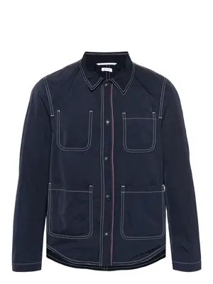 Thom Browne Contrast-stitching Shirt Jacket - Blue