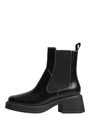 VAGABOND SHOEMAKERS Dorah Leather Ankle Boots - Black/white