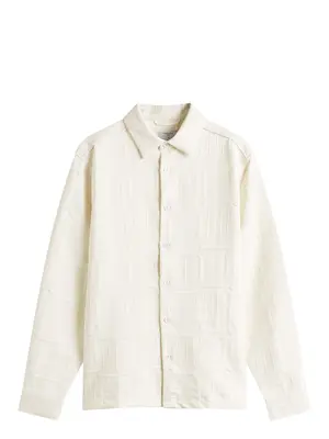 PERCIVAL Ladder Pearce Overshirt - Ecru