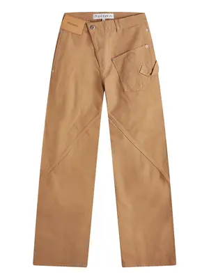 JW Anderson Twisted Workwear Trousers - Flax