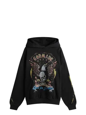 GOD MADE Origins Hoodie - Washed Black