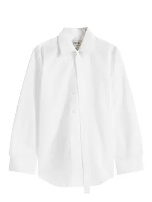 RÓHE Deconstructed Cotton Shirt - Optic White
