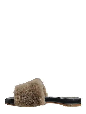 Beek Baza Shearling Sandals - Black