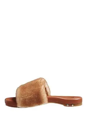 Beek Baza Shearling Sandals - Honey
