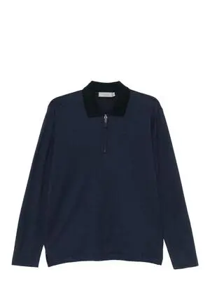 Canali Jersey Polo Shirt - Blue