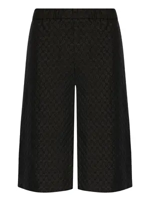 Alexander McQueen Jacquard Bermuda Shorts - Black
